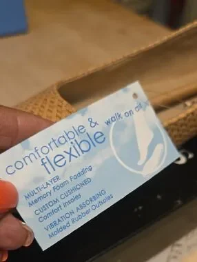 Kim Rogers | Shoes | Kim Rogers Natural Amelia Flat With Memory Foam ...